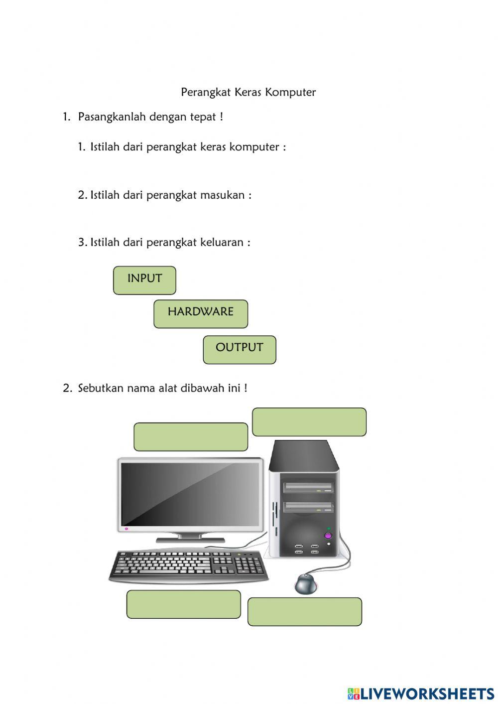 UH 1 INFORMATIKA worksheet | Live Worksheets