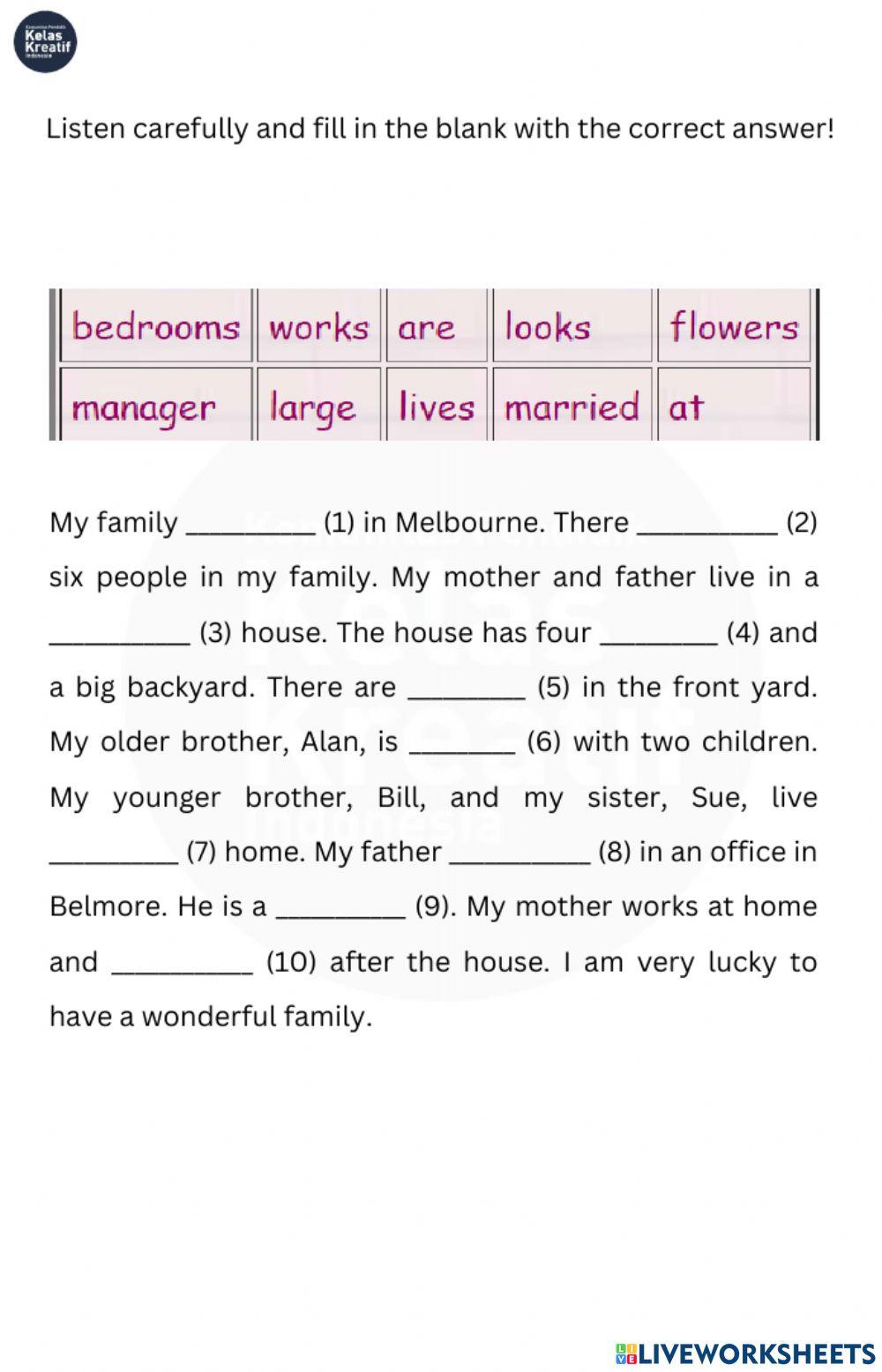 Bahasa inggris 2171880 | zone1 | LiveWorksheets