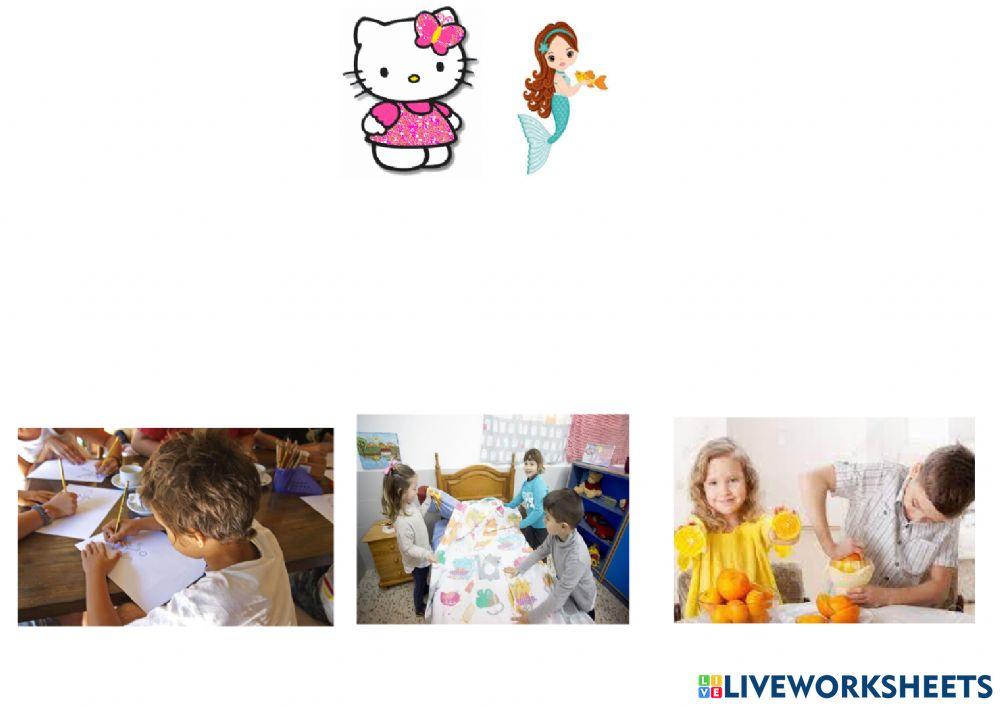 Verbo hacer tercera persona plural worksheet | Live Worksheets