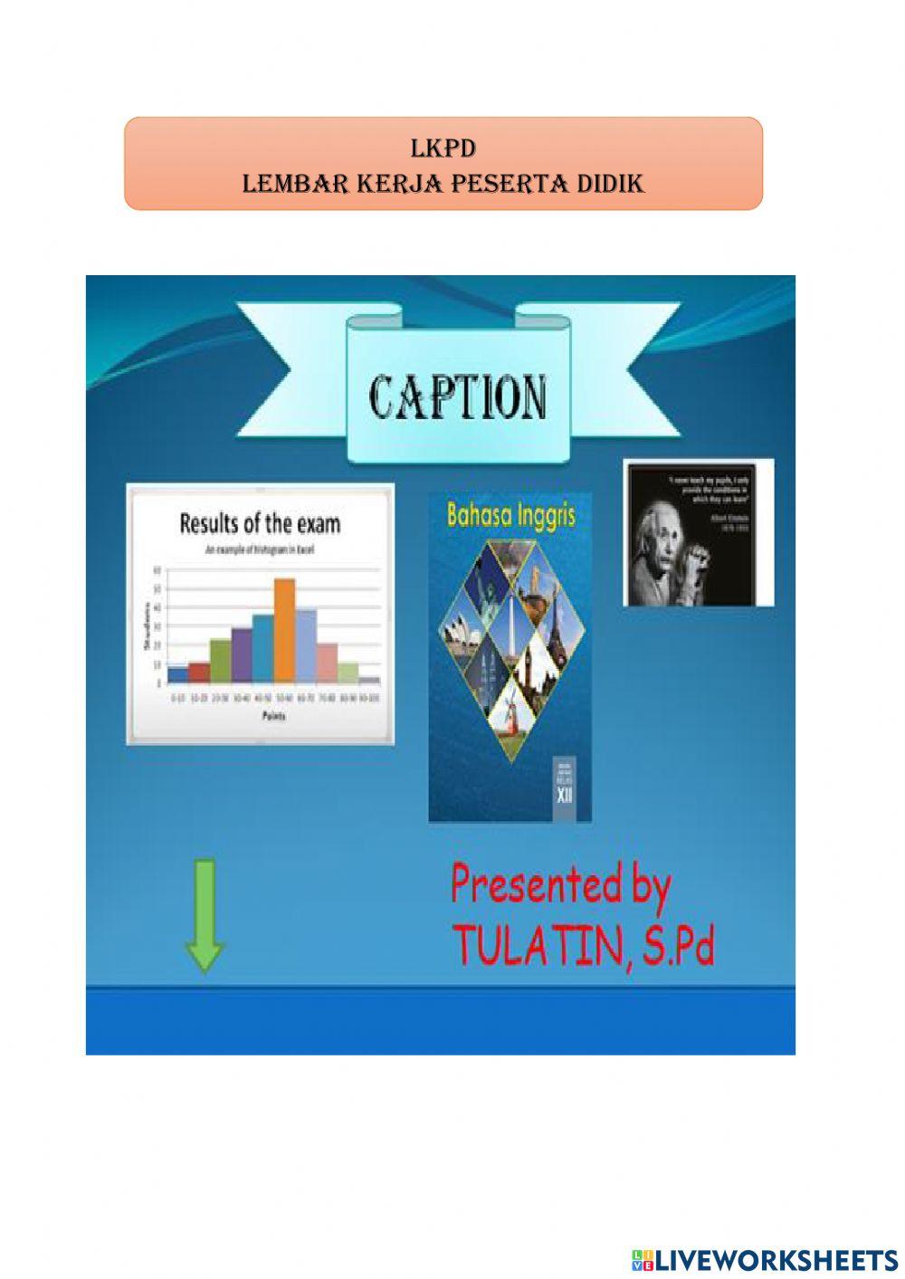 Caption 2172227 | Tulatin | Live Worksheets