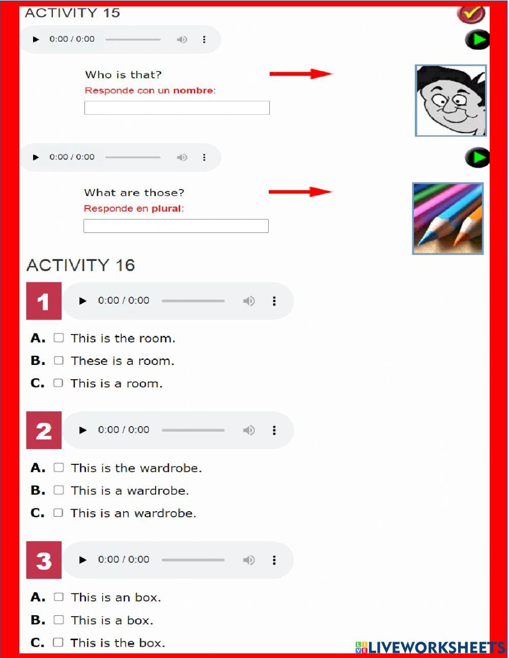 Principiante interactive worksheet | Live Worksheets