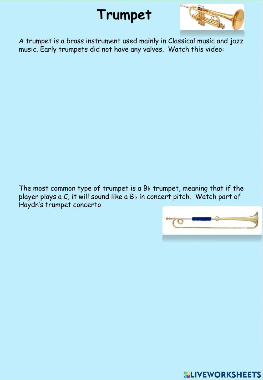 Brass worksheet | Live Worksheets