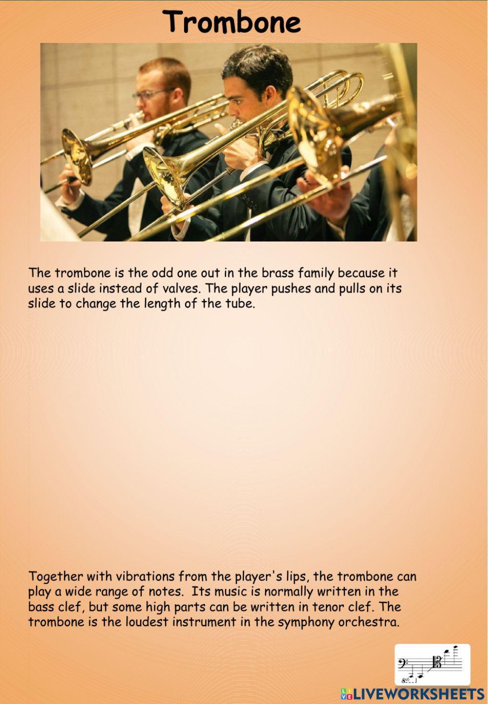 Brass worksheet | Live Worksheets