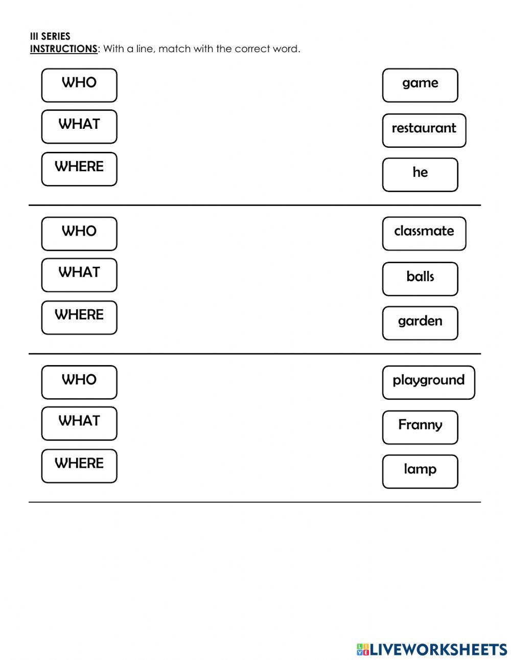 Wanted best friend reading skills 2022 worksheet | Live Worksheets