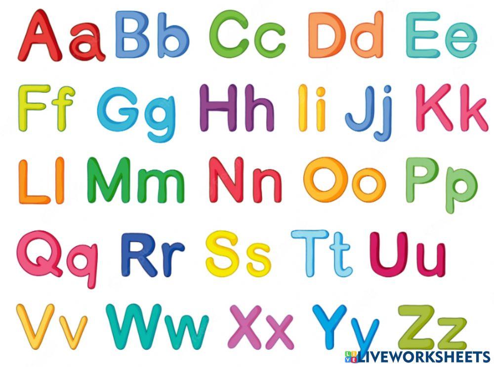 Alphabets online exercise for 1-2 | Live Worksheets