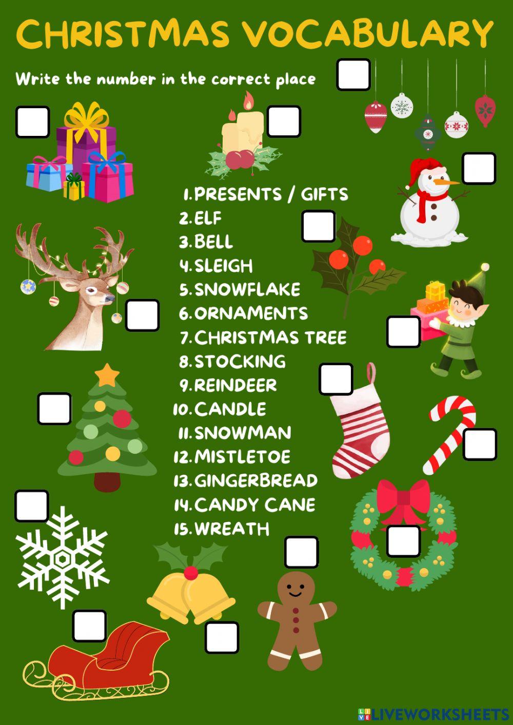 Christmas Vocabulary Activity For ELEMENTAL Live Worksheets christmas-vocabulary-activity-for-elemental-live-worksheets