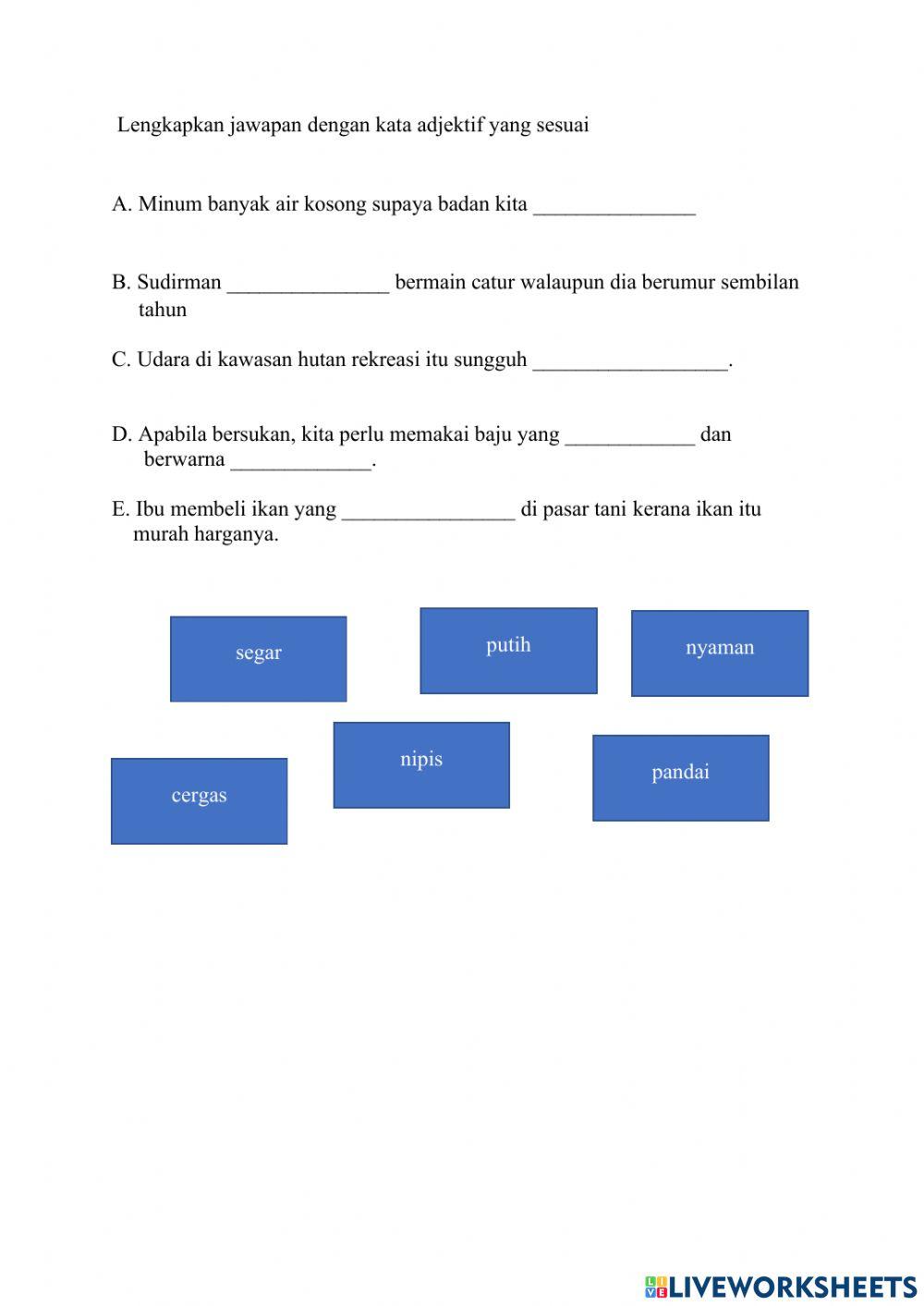 Jerebu activity | Live Worksheets