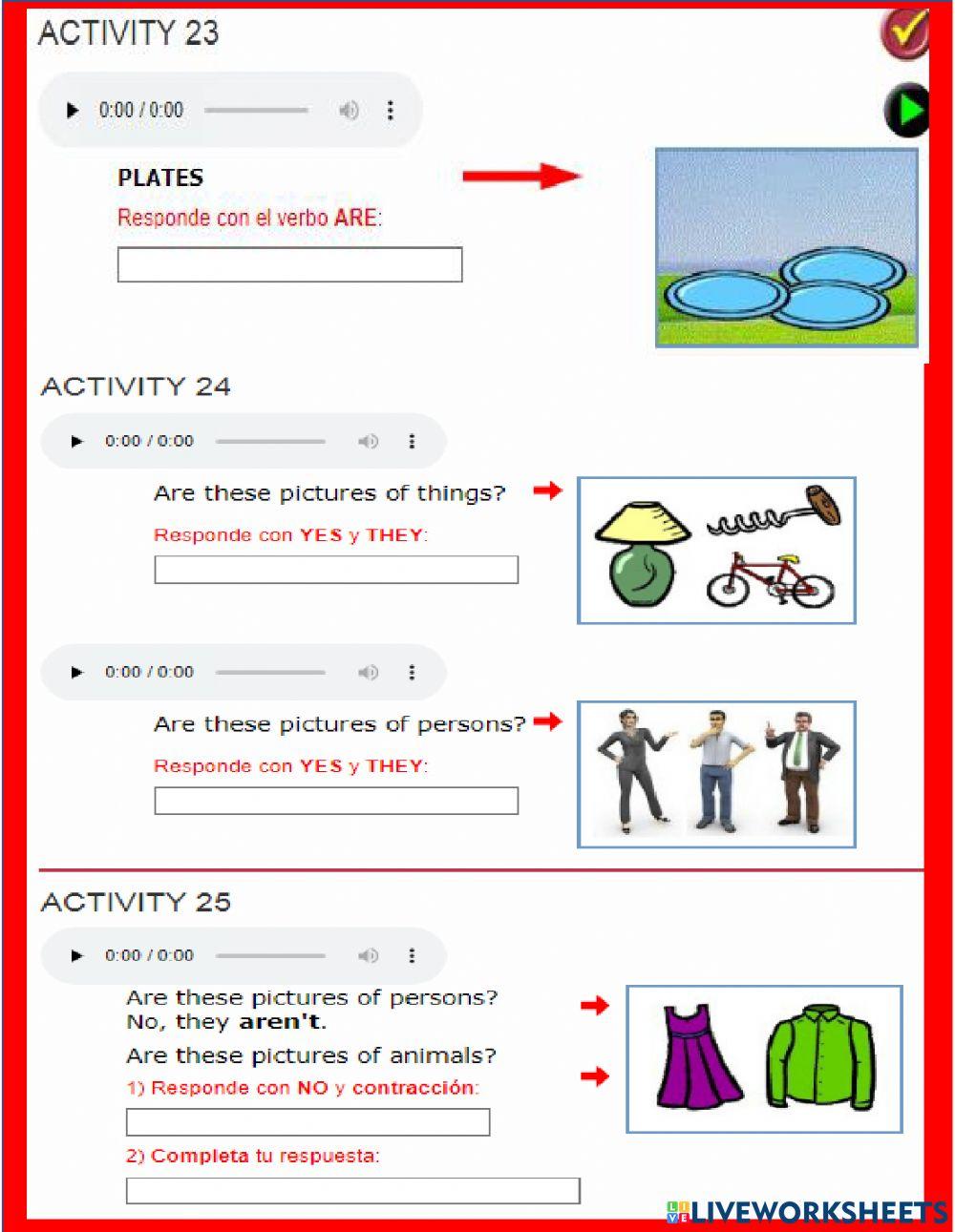 Principiante activity | Live Worksheets