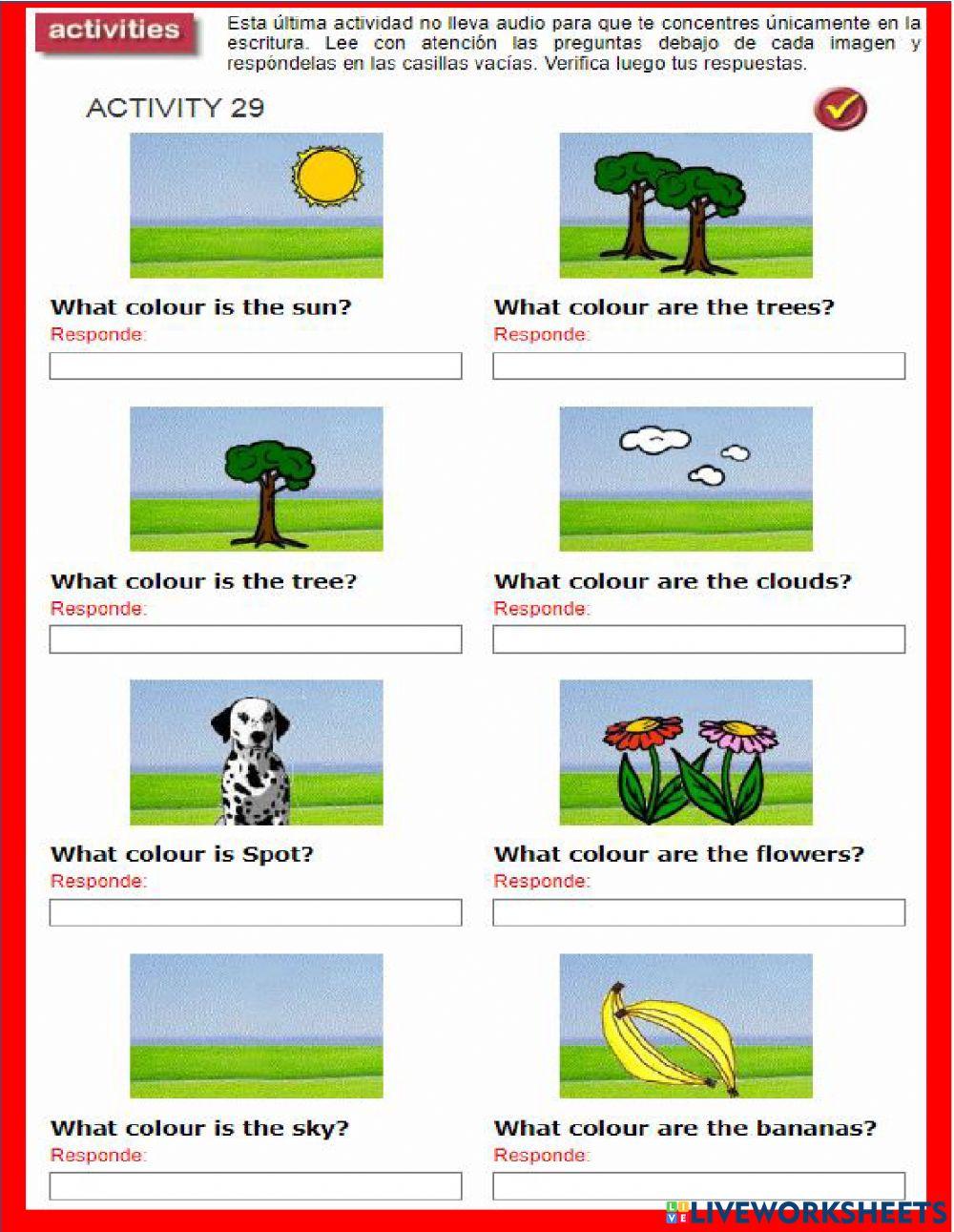 Principiante activity | Live Worksheets