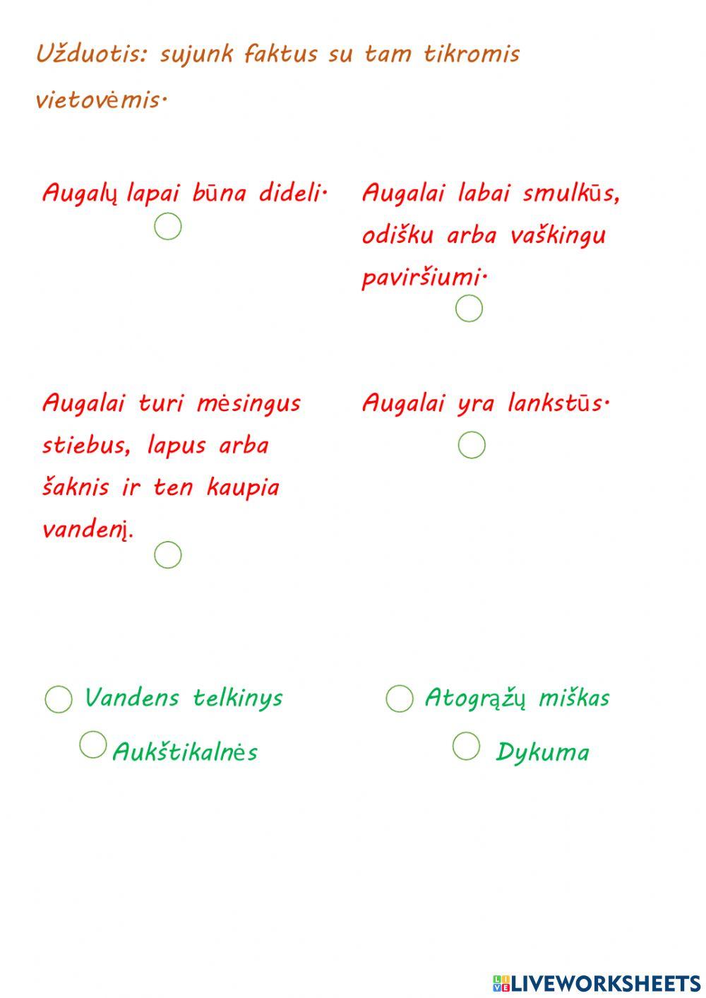 2175174 | Augalai ir kur jie auga | AustejaGos