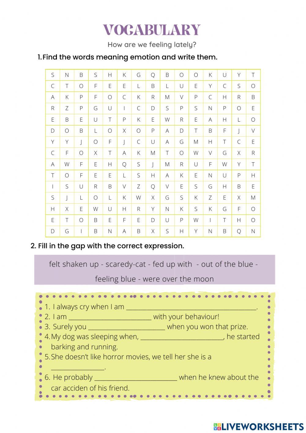 Expressions about emotions 2175188 | Reyes Lázaro Sánchez