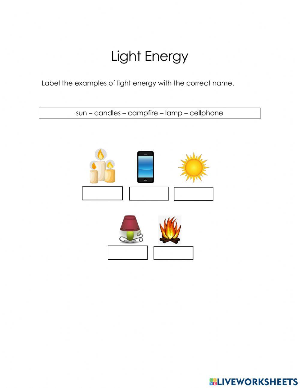 Examples Of Light Energy