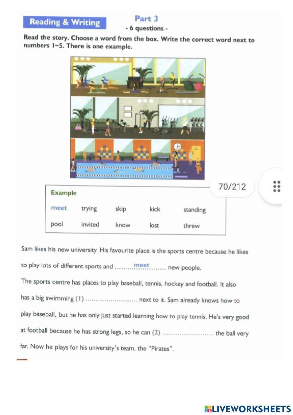 Flyers part 5 activity | Live Worksheets