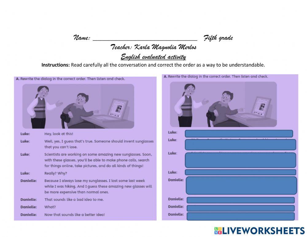 Sunglasses invention interactive worksheet | Live Worksheets
