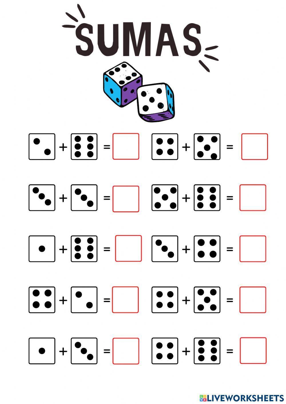 Suma online exercise for 3 | Live Worksheets