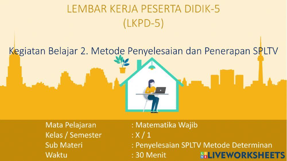 SPLTV Metode De… | Free Interactive Worksheets | 2175867