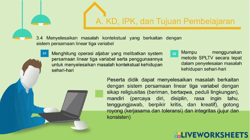 SPLTV Metode De… | Free Interactive Worksheets | 2175867