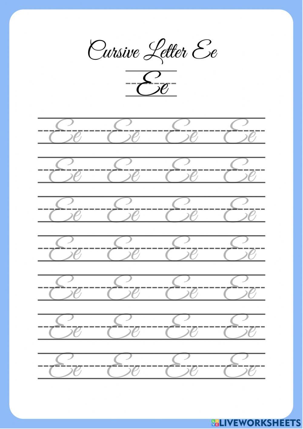 CURSIVE 2453822 | sophiya30 | LiveWorksheets
