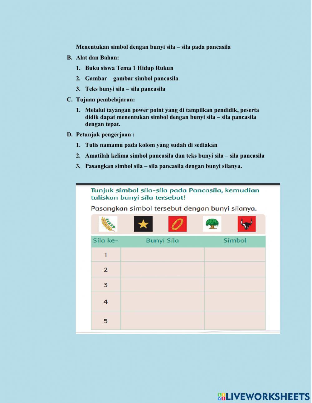 Lkpd materi pkn worksheet | Live Worksheets