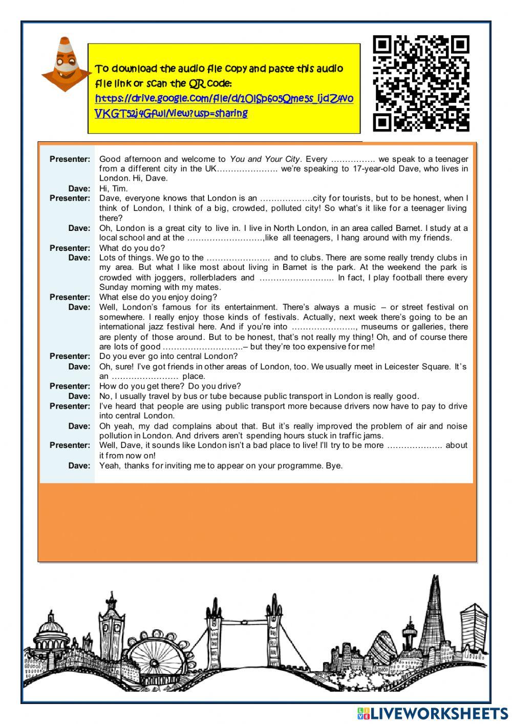 Listening Lucia online exercise for | Live Worksheets