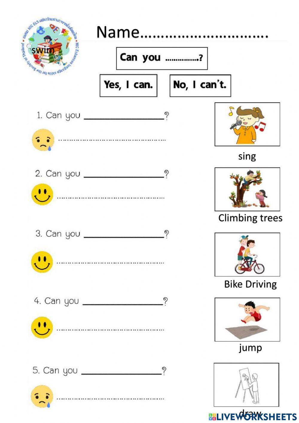 can you2 online exercise for | Live Worksheets