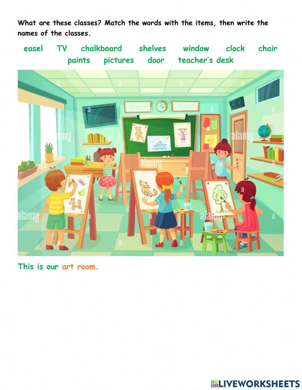 School Places interactive worksheet for 6 | Live Worksheets