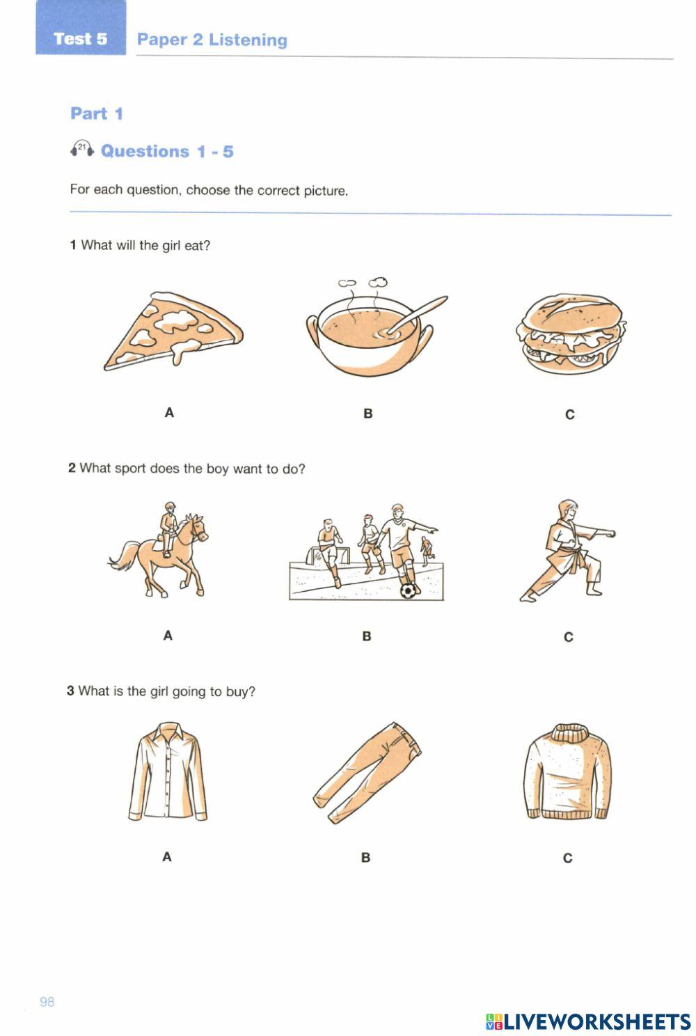 ket – Test 5 – … | Free Interactive Worksheets | 4155529