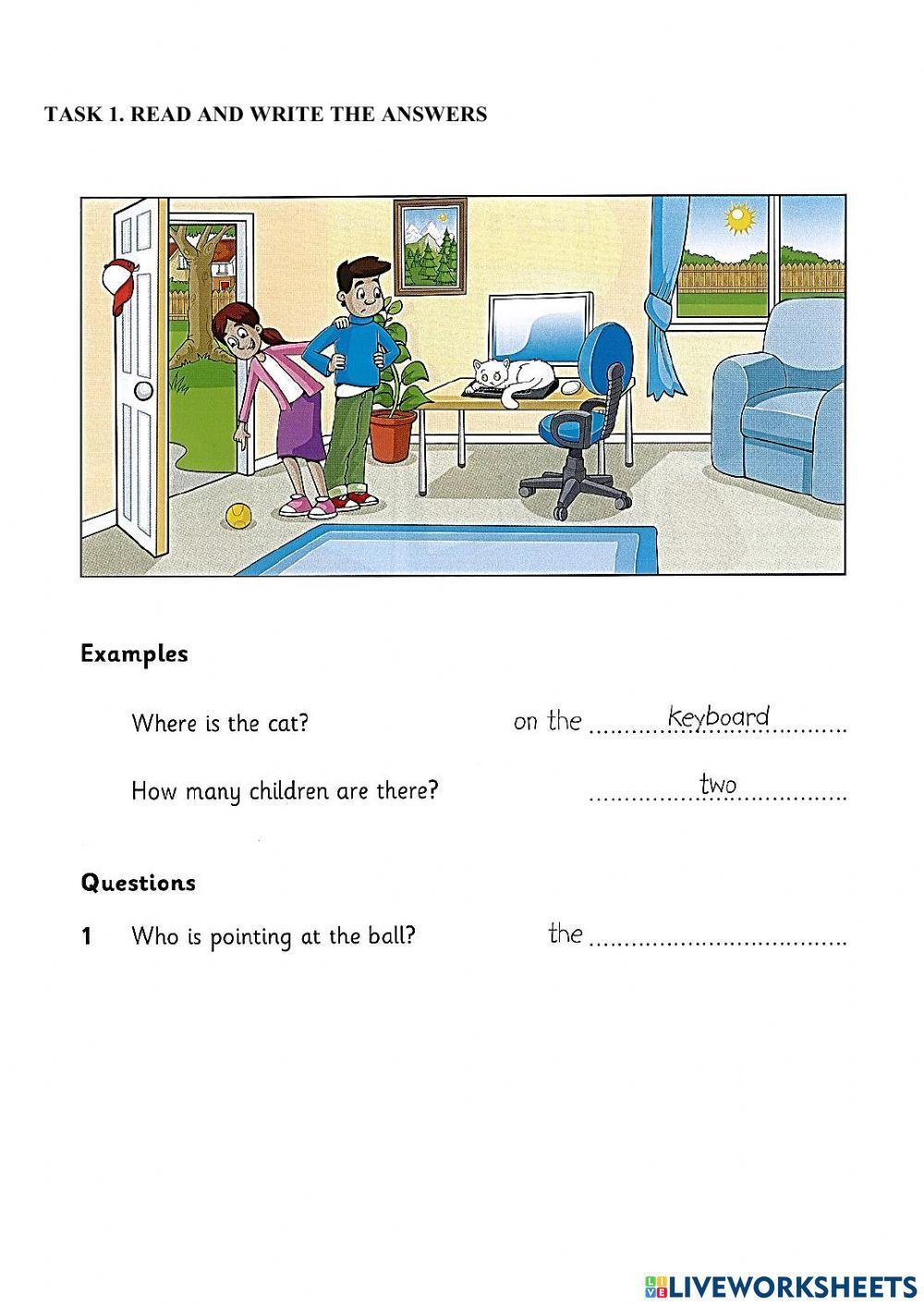 Test online exercise for 5 | Live Worksheets