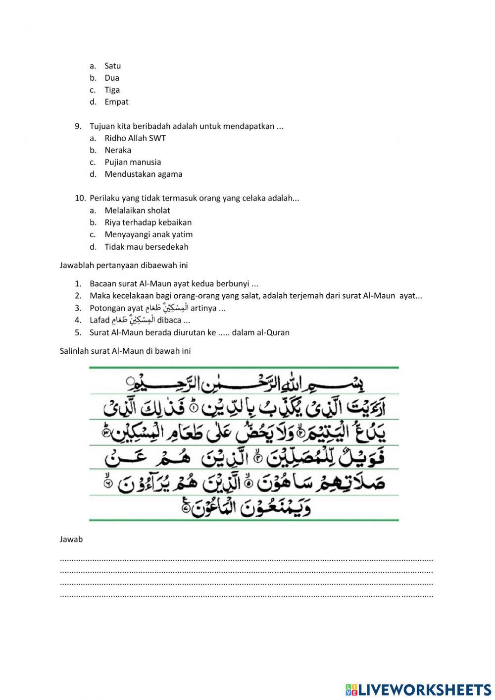 lkpd soal surat… | Free Interactive Worksheets | 2455447