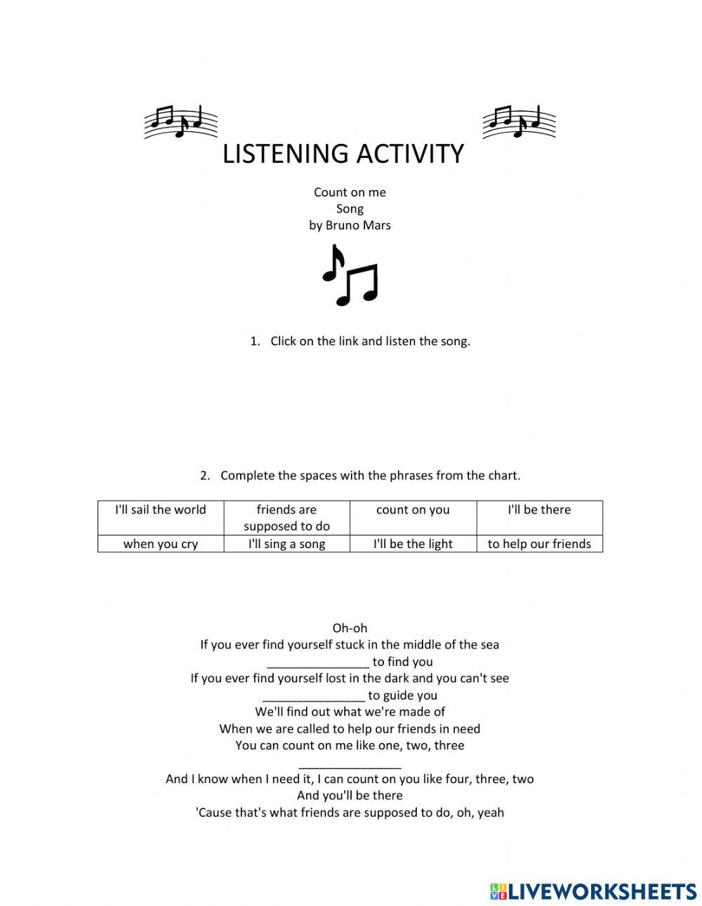 Listening Activity Online Exercise For Pre Intermediate Live Worksheets listening-activity-online-exercise-for-pre-intermediate-live-worksheets