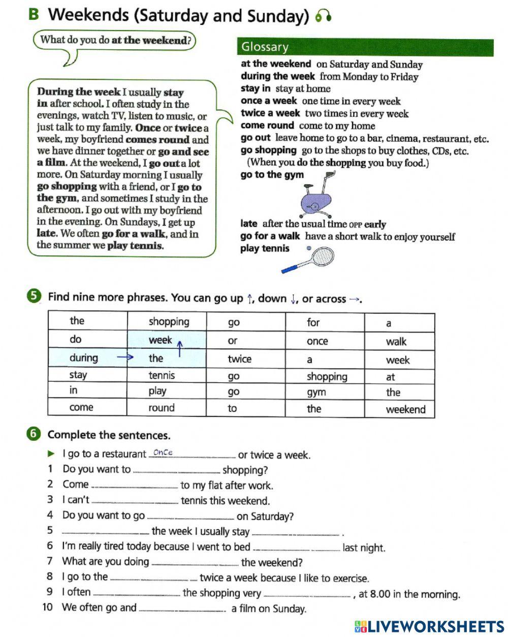 Basic Vocabulary-17 Routine 2178805 | Zoriana Polenok