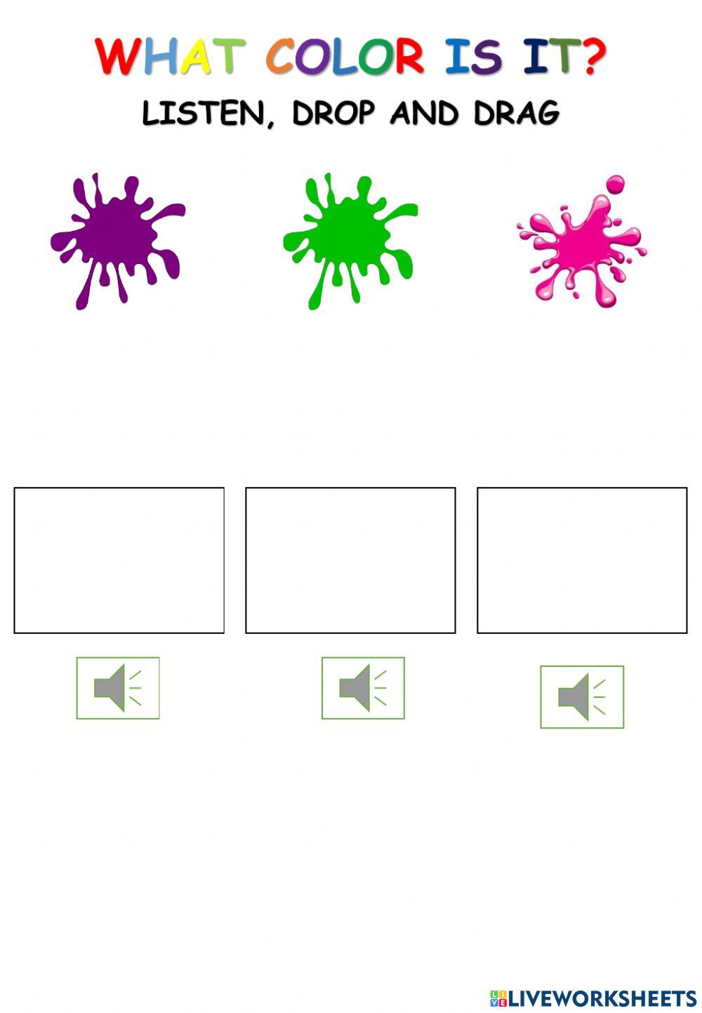 Kids-Colors 2 worksheet | Live Worksheets