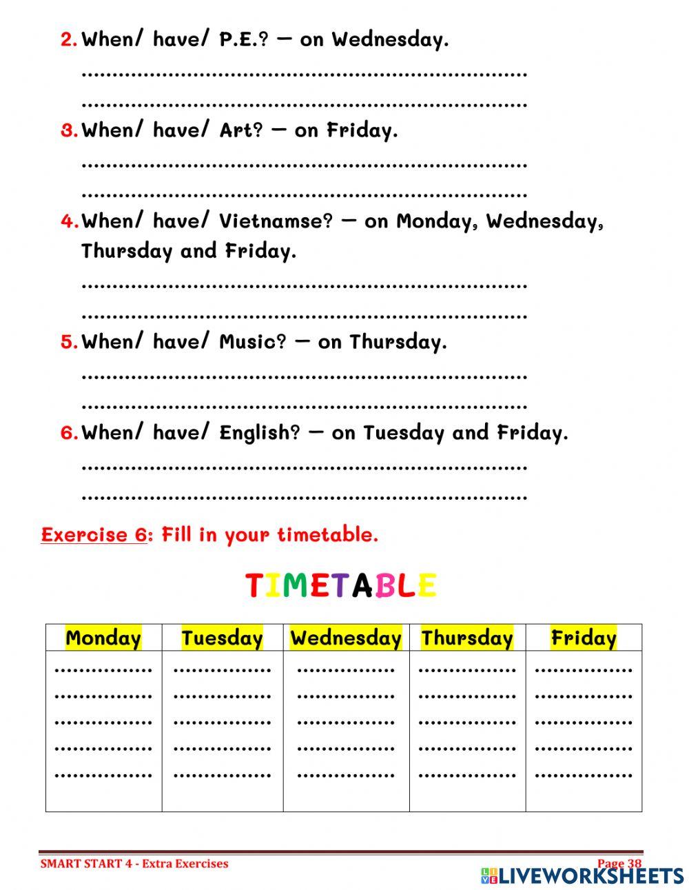 Iss 4 theme 2 lesson 3 worksheet | Live Worksheets
