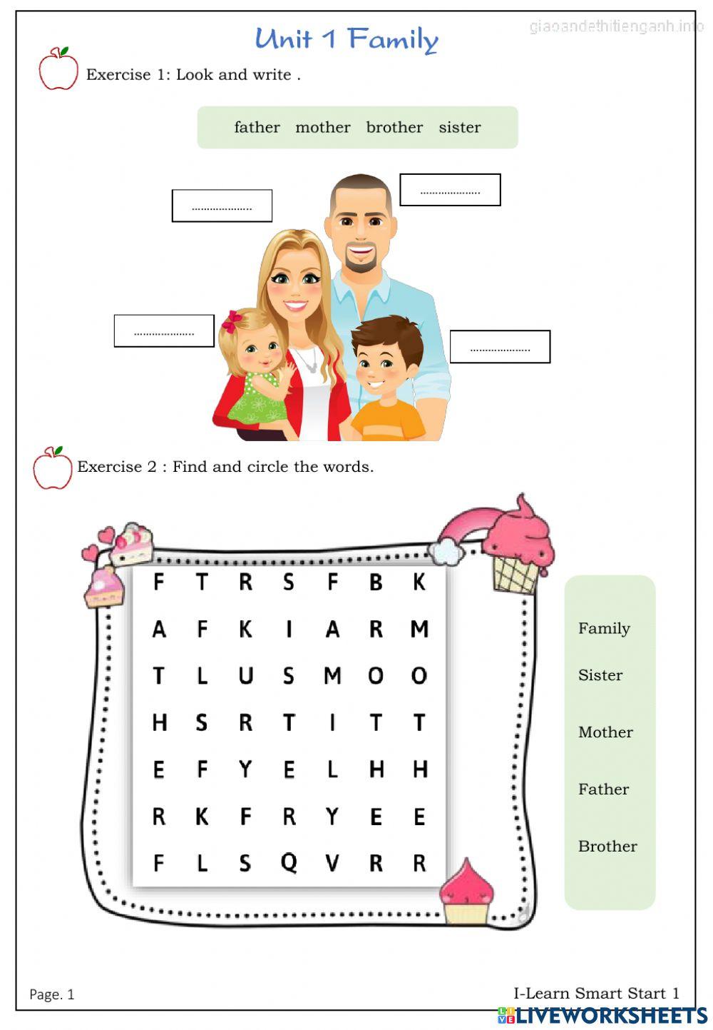 Iss 1 unit 1 worksheet | Live Worksheets