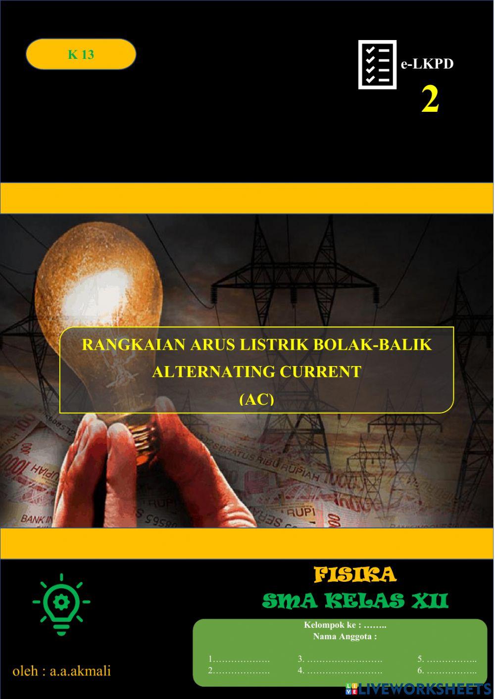 Orientasi 2 listrik ac worksheet | Live Worksheets