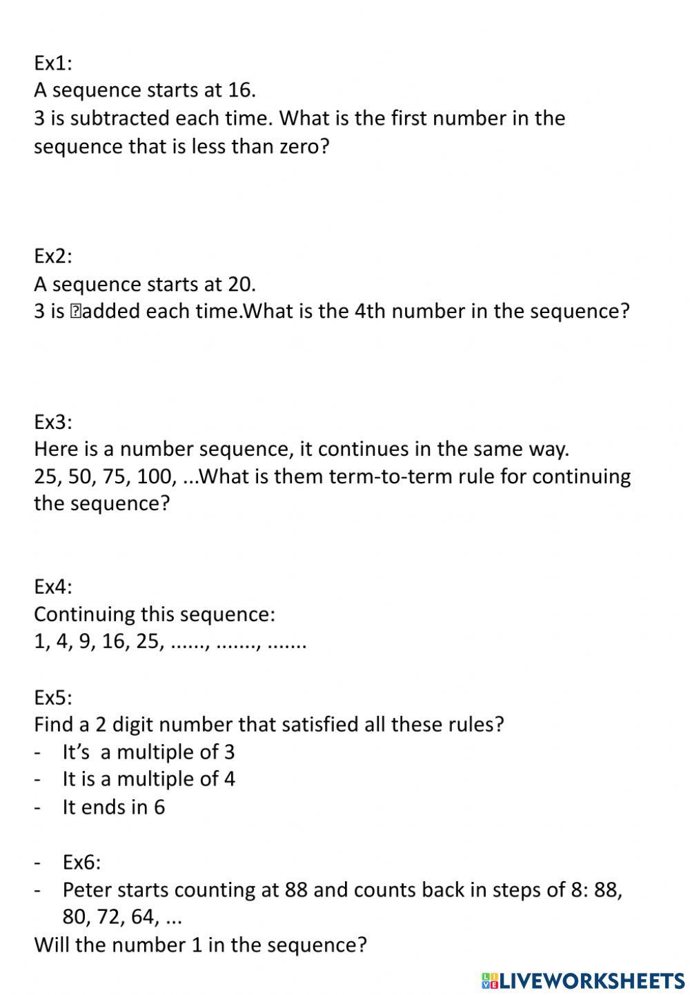 Counting and se… | Free Interactive Worksheets | 2179466