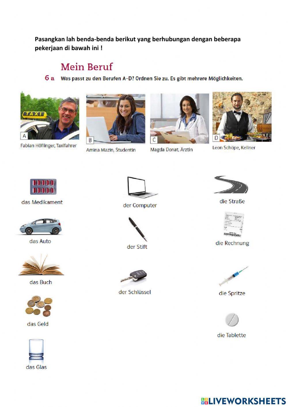 Berufe - Kapite… | Free Interactive Worksheets | 2180955