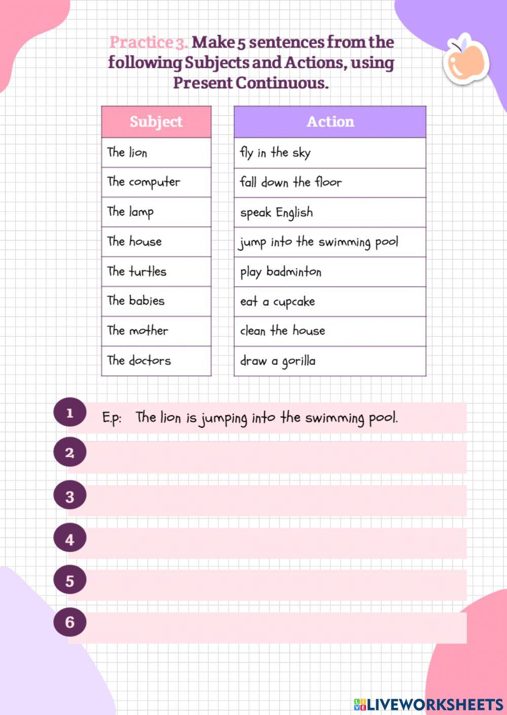 FnF 3 online pdf exercise | Live Worksheets