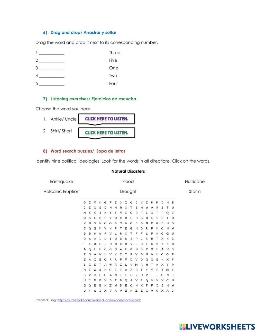 Document TCU 501 online exercise for | Live Worksheets
