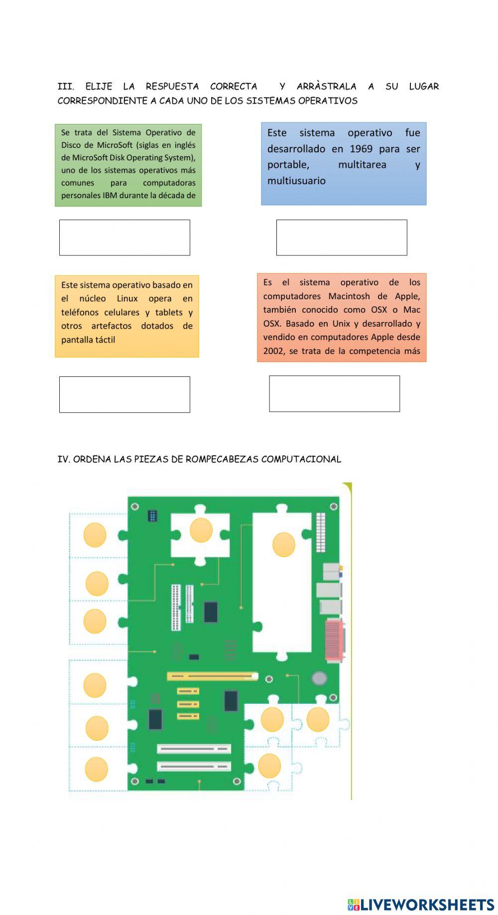 Examen 6º grado icf | AIDE RDZ | Live Worksheets