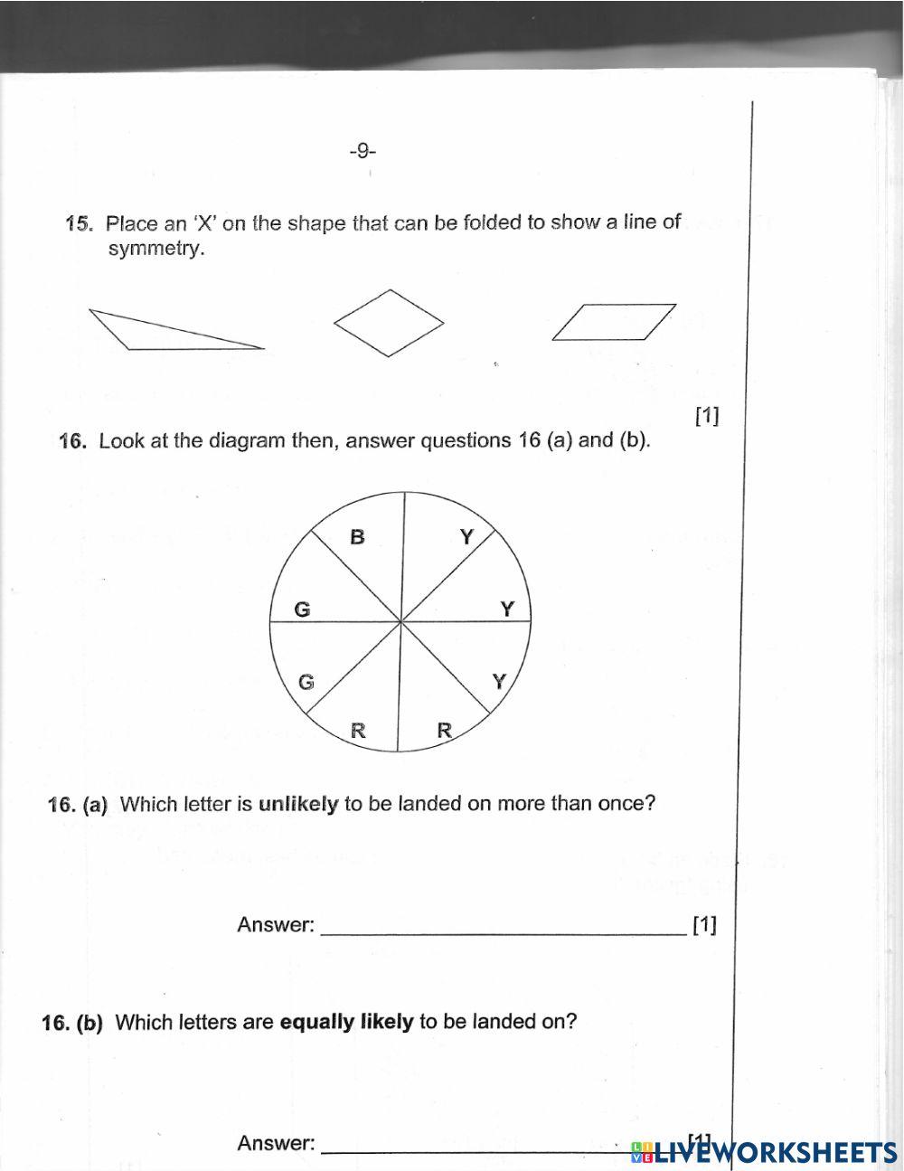Concepts -1 | Rosemary Burrows | Live Worksheets