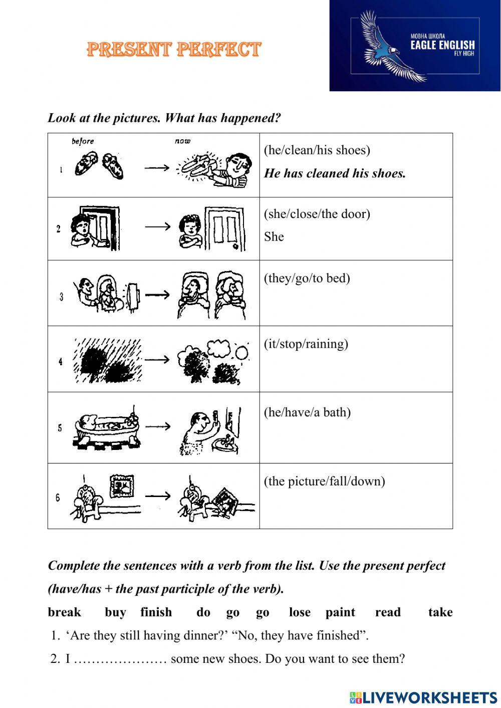 Present Perfect online exercise for | Live Worksheets