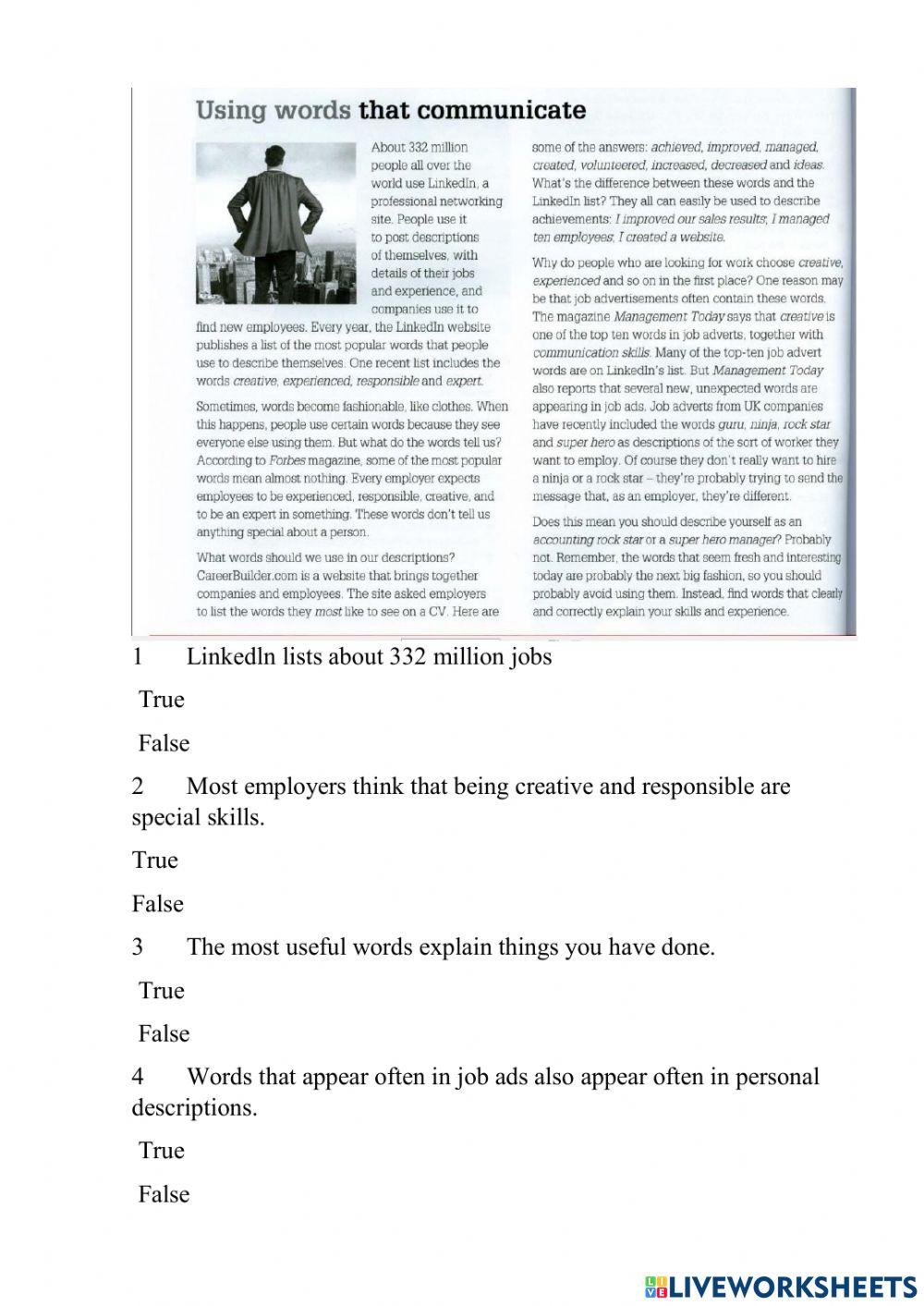 Lesson 5 online exercise for | Live Worksheets