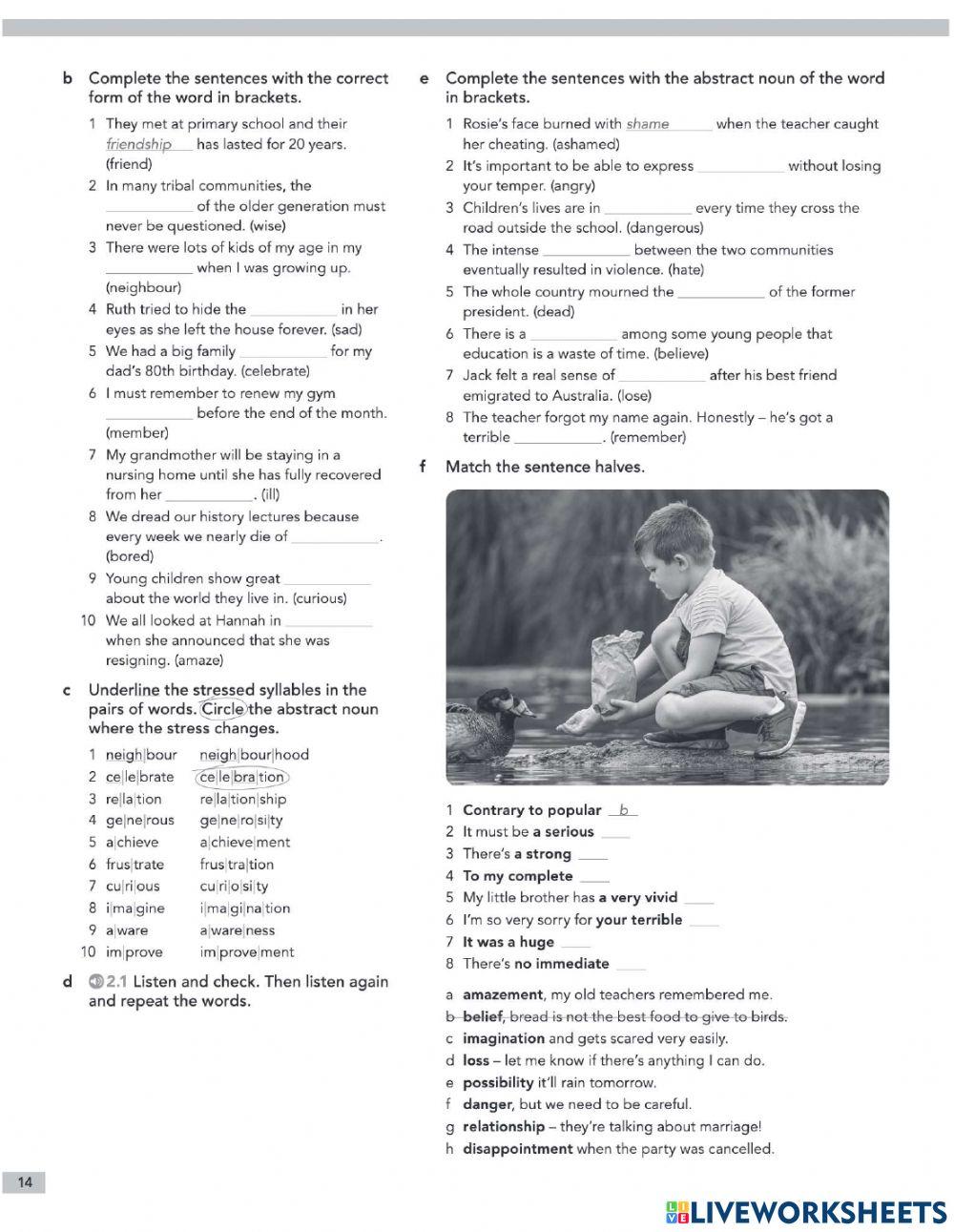 6904148 | Word building-abstract nouns | Veronica Tibaldi