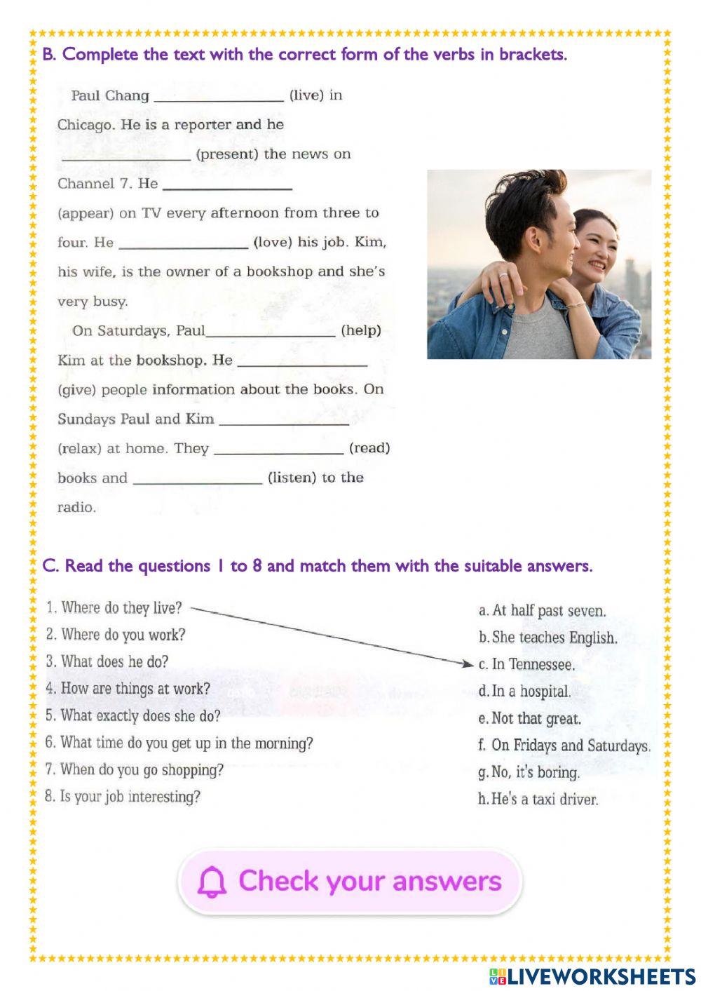 AET Weekly Routine worksheet | Live Worksheets
