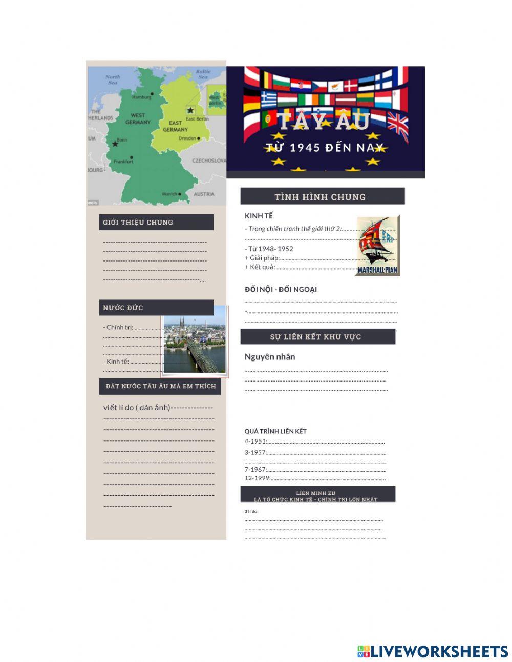 PHT Tây Âuu online exercise for | Live Worksheets