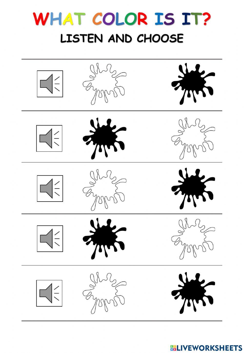 Colors-4 worksheet | Live Worksheets
