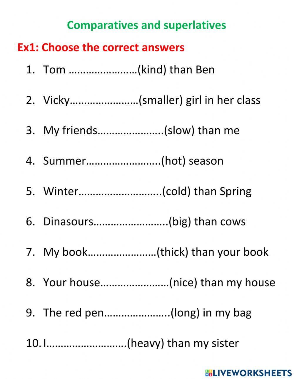 Short adjectives 2185899 | Danh080994 | Live Worksheets