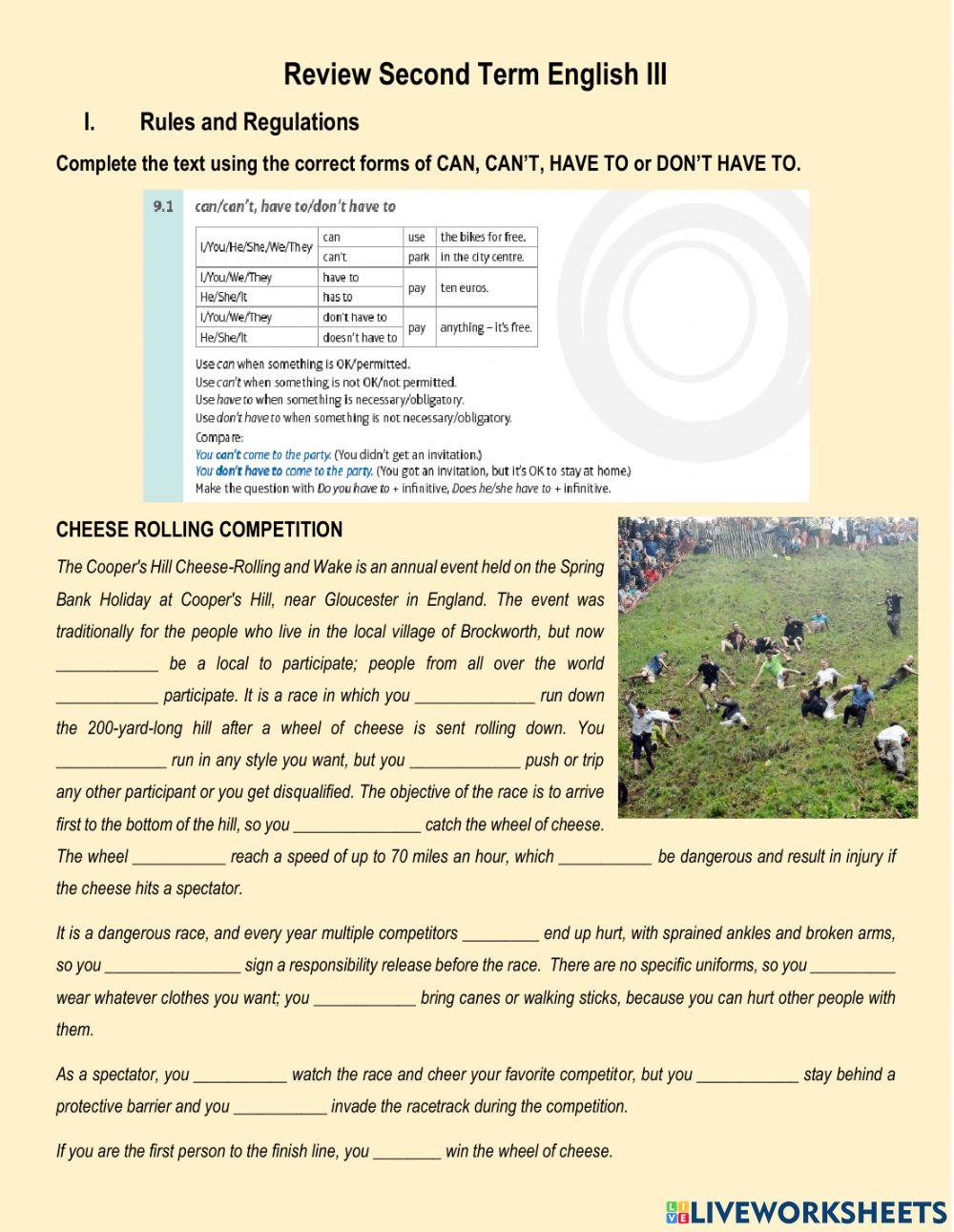 Review Second Register English III online exercise for | Live Worksheets