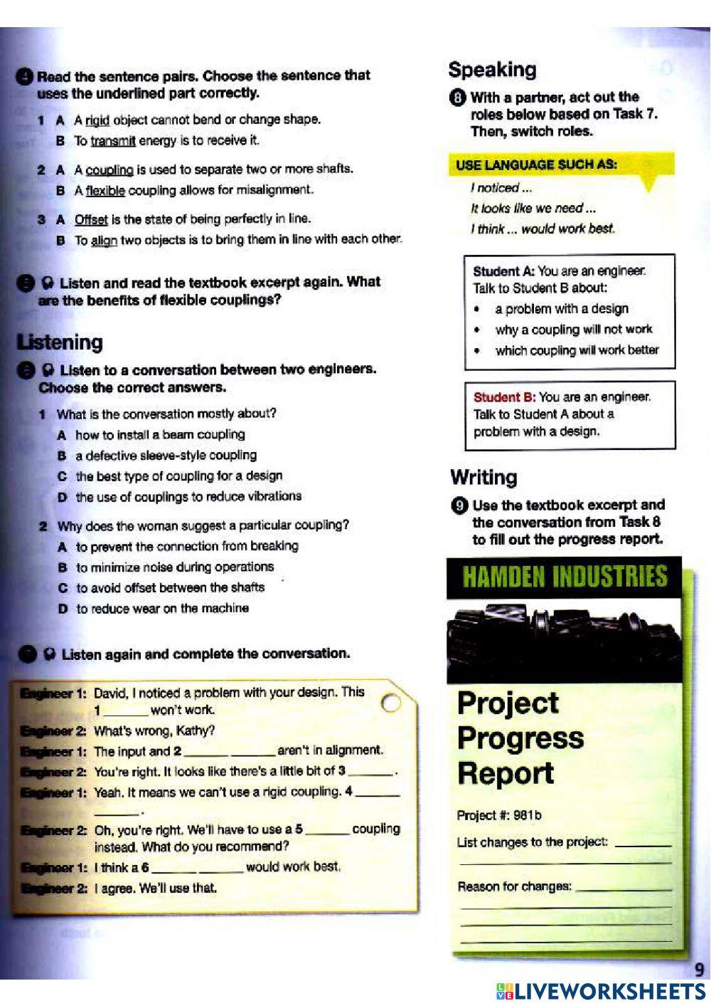 Coupling | Free Interactive Worksheets | 2186763